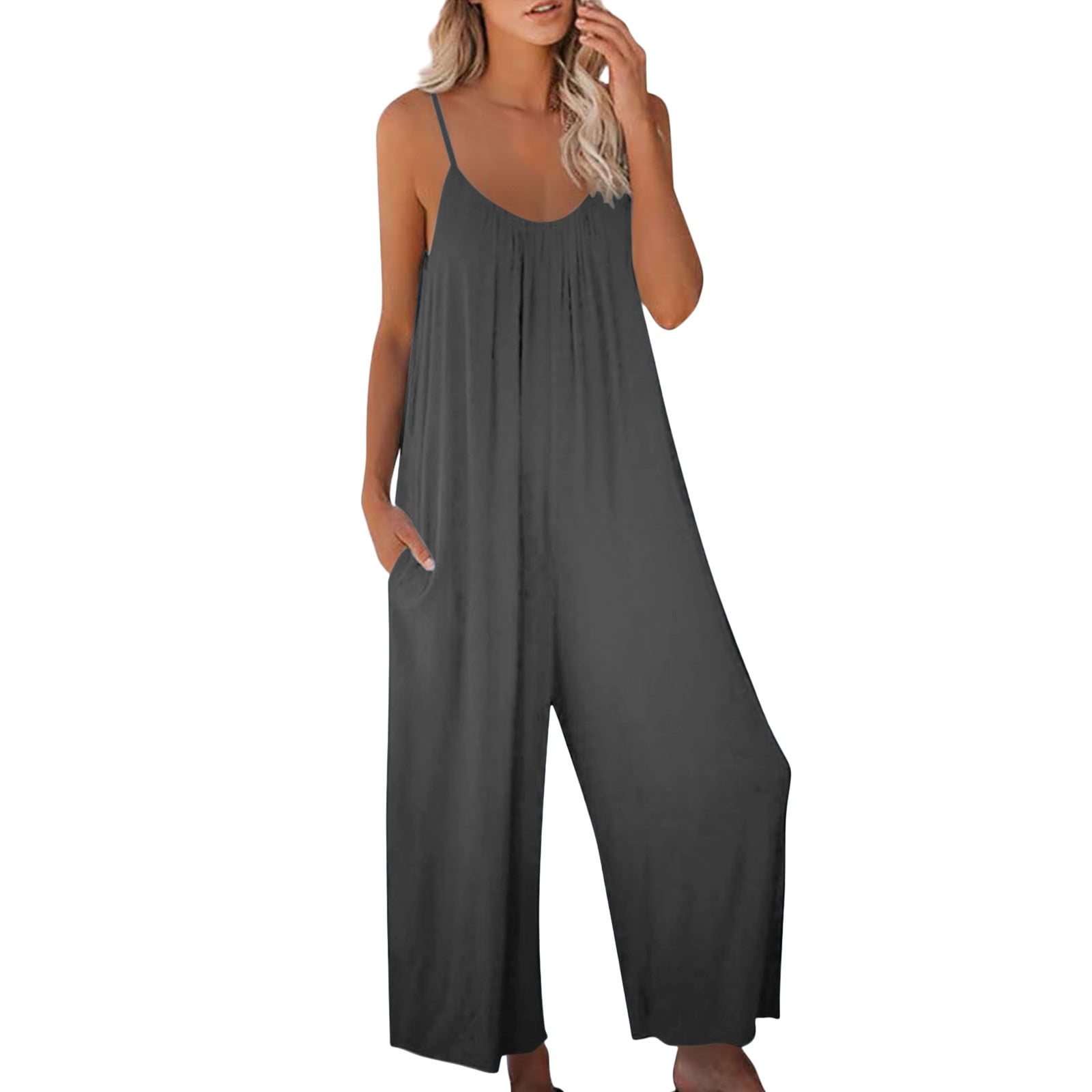 NMMUED Overalls for Women Loose Fit Wide Leg Overalls for Women Baggy ...
