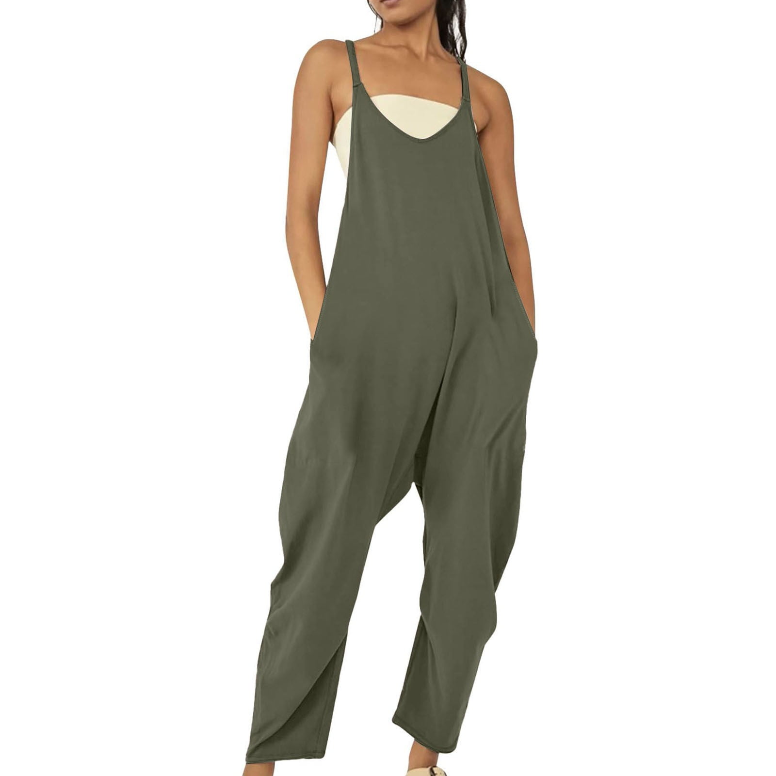 NMMUED Overalls for Women Loose Fit Wide Leg Overalls for Women Baggy ...