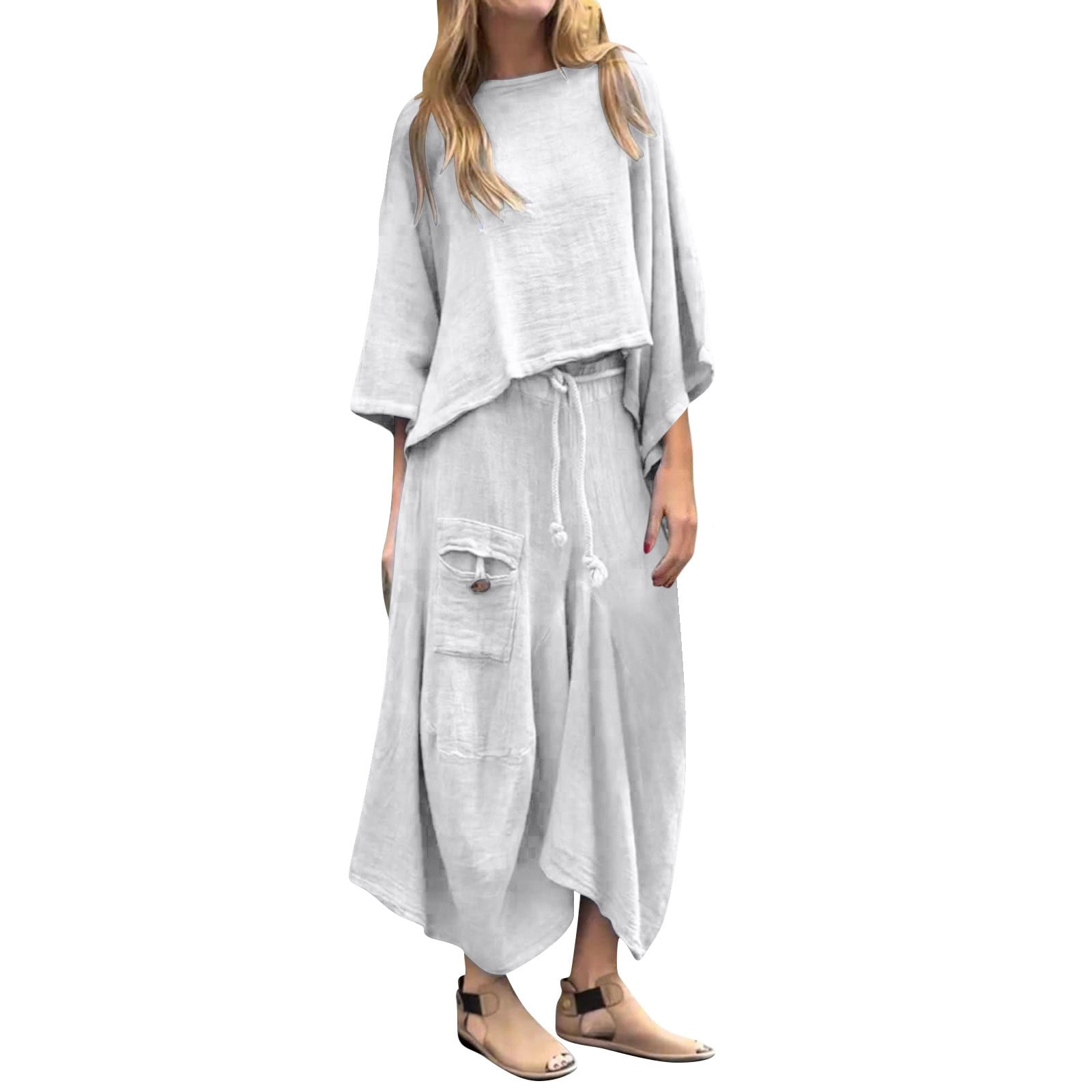NMMUED Skirt Sets Women 2 Piece Outfits Maxi Skirt Set Long Skirt Set ...