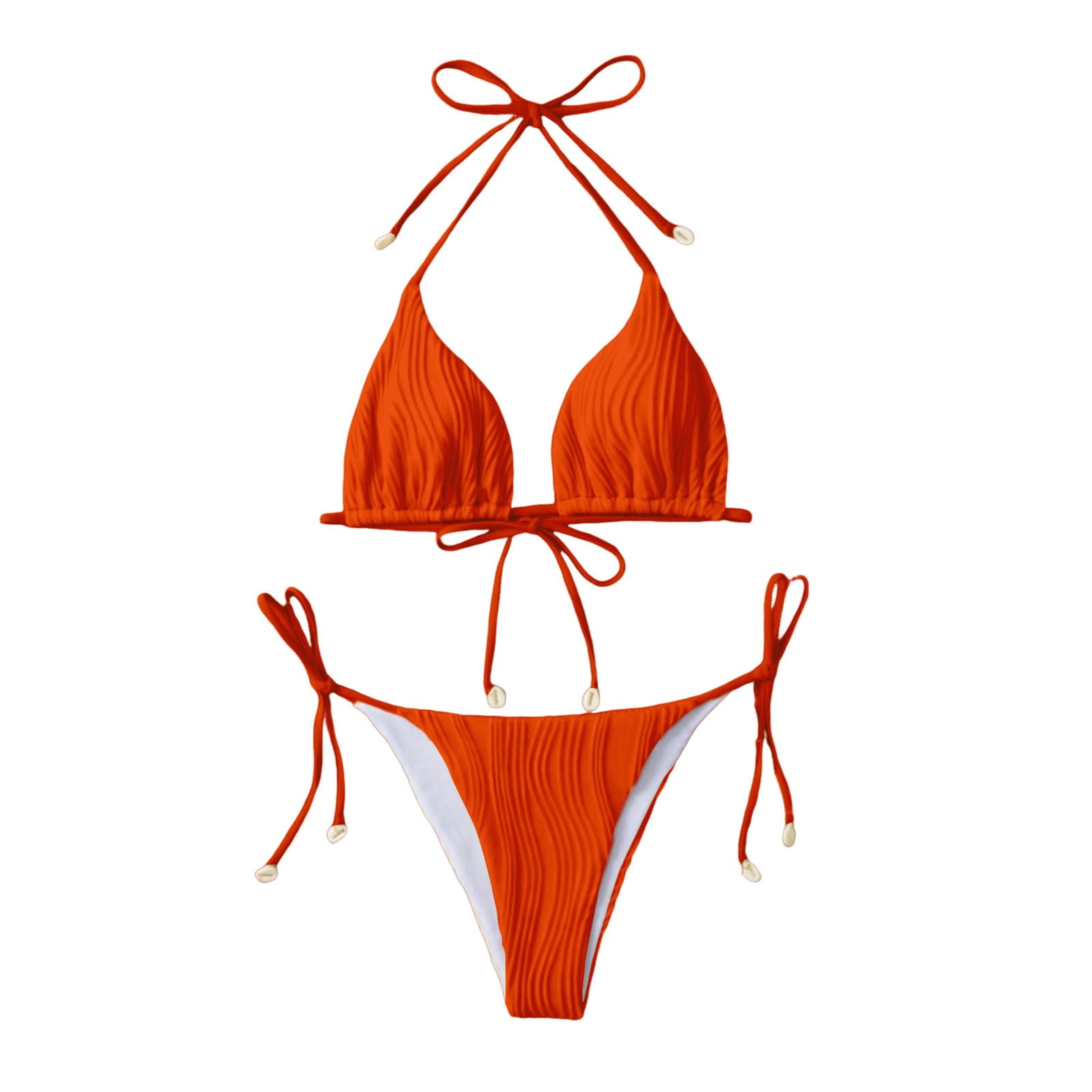 NMMUED Womens Bikini Swimsuits Triangle Bikini String Bikini 2 Piece ...