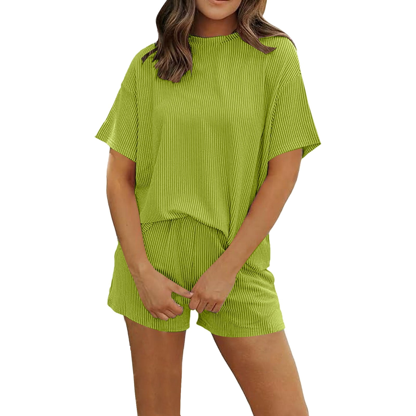 NMMUED Womens Two Piece Sets Summer Womens Short Sets Summer Lounge ...