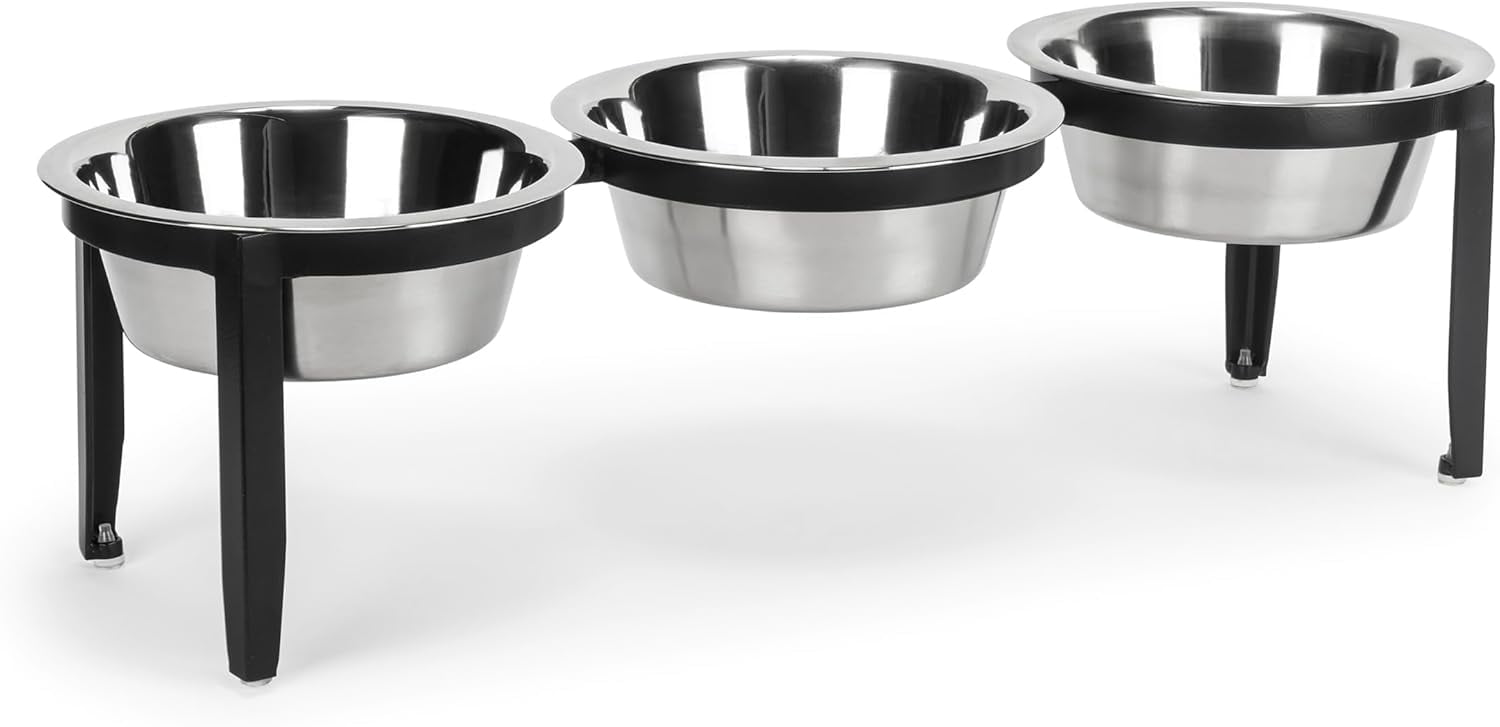 NMN Designs Vision Triple Diner - 3 Bowl Dog Feeder - Small to Medium ...