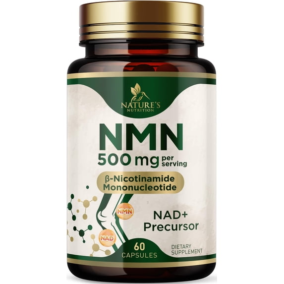 NMN Supplement - β-Nicotinamide Mononucleotide (NMN) 500 mg Per Serving ...