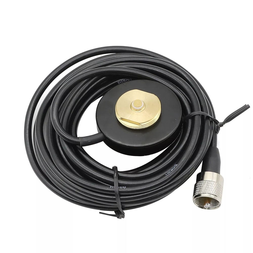 NMO Magnet Antenna Base Black Coaxial Cable PL-259 Magnetic Plug 1 Pc ...
