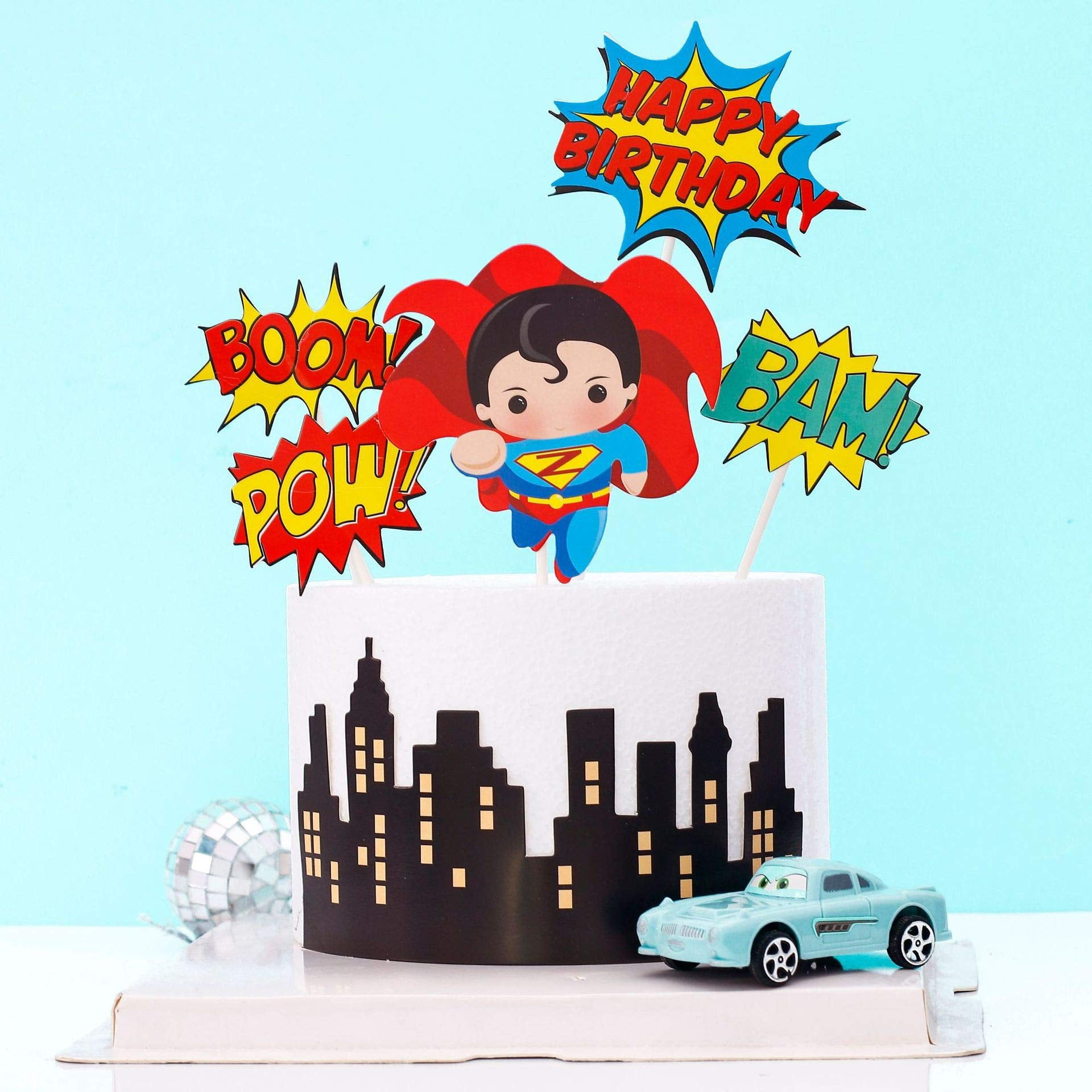 NN-BH Happy Birthday FEV6 Cake Topper Birthday Party Cake Decoration ...