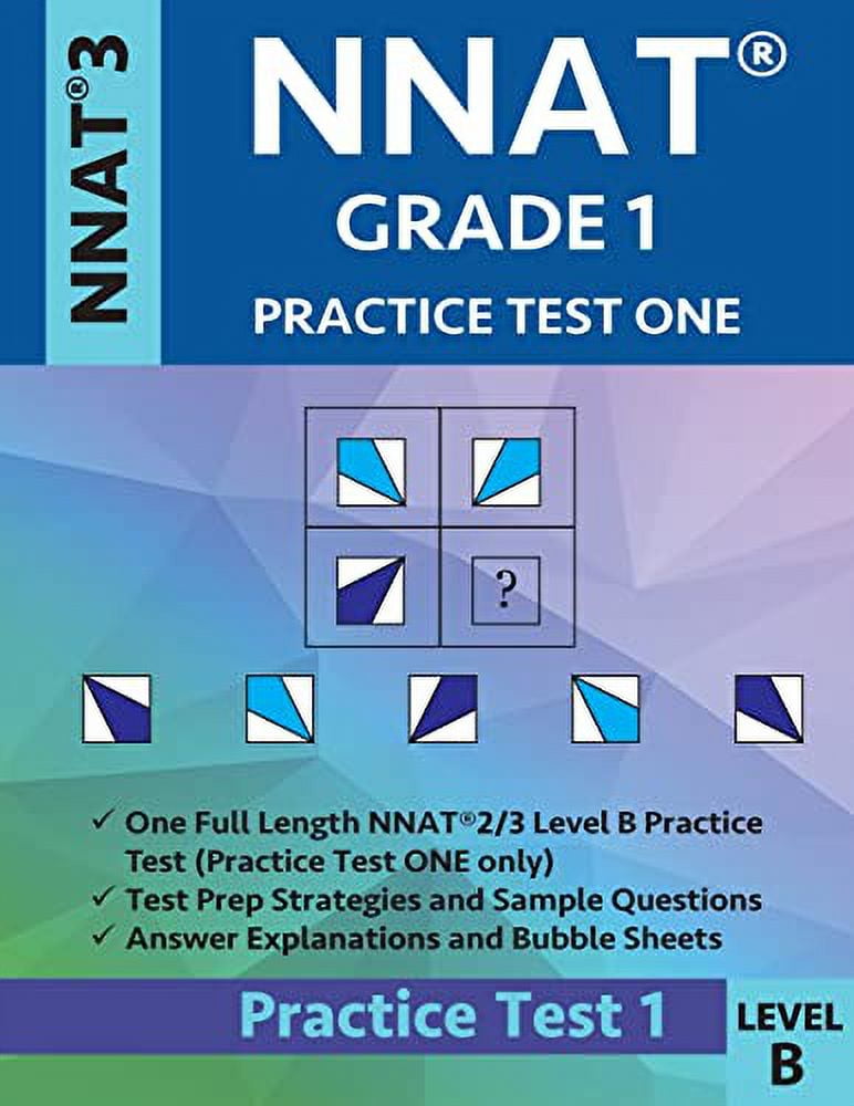 Pre-Owned Nnat Grade 1 - Nnat3 - Level B: Nnat Practice Test 1: Nnat 3 ...