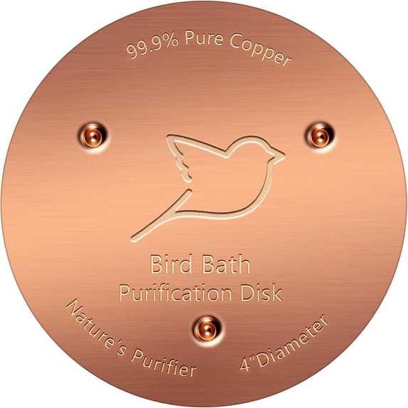 NNG 1 Pack Bird Bath Copper Disk,1mm Thick Reinforced 99.9% Pure Copper ...
