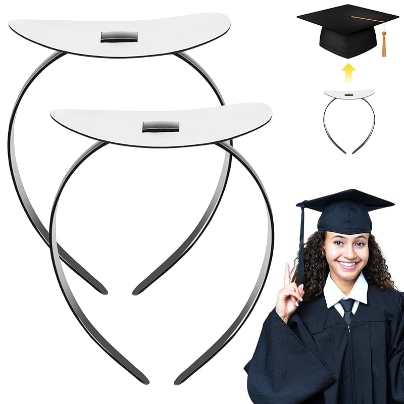 NNG 2025 Graduation Cap Headband,Grad Cap Band with Adhesive Felt,Hair ...