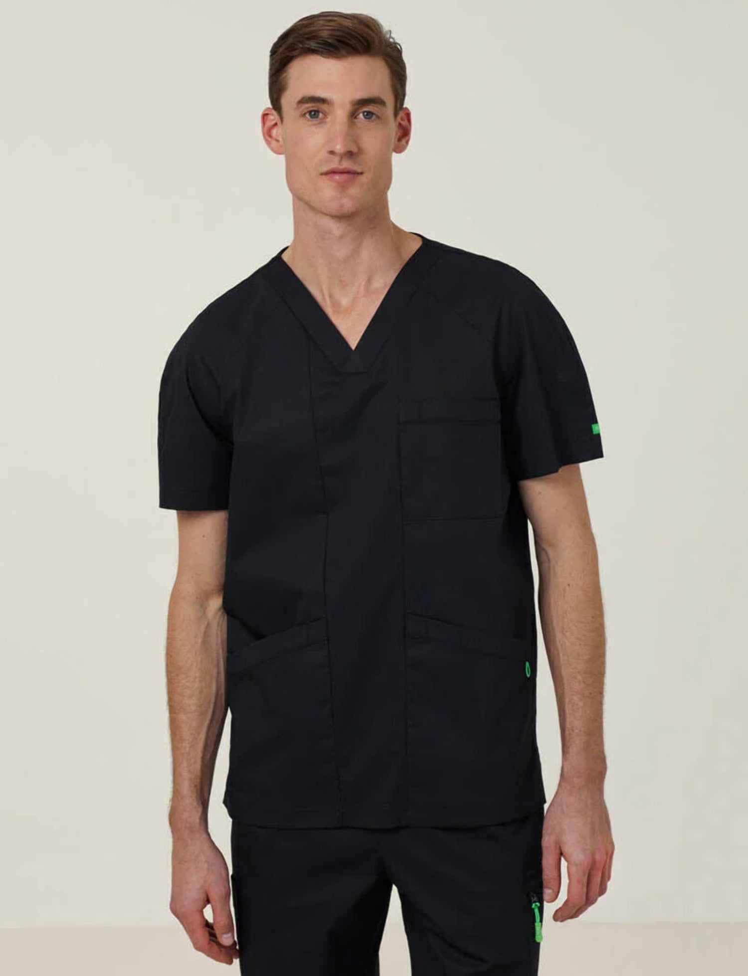 NNT Uniform Mens Next Gen Anti Bacterial Carl Scrub Top V-neck Nurse ...