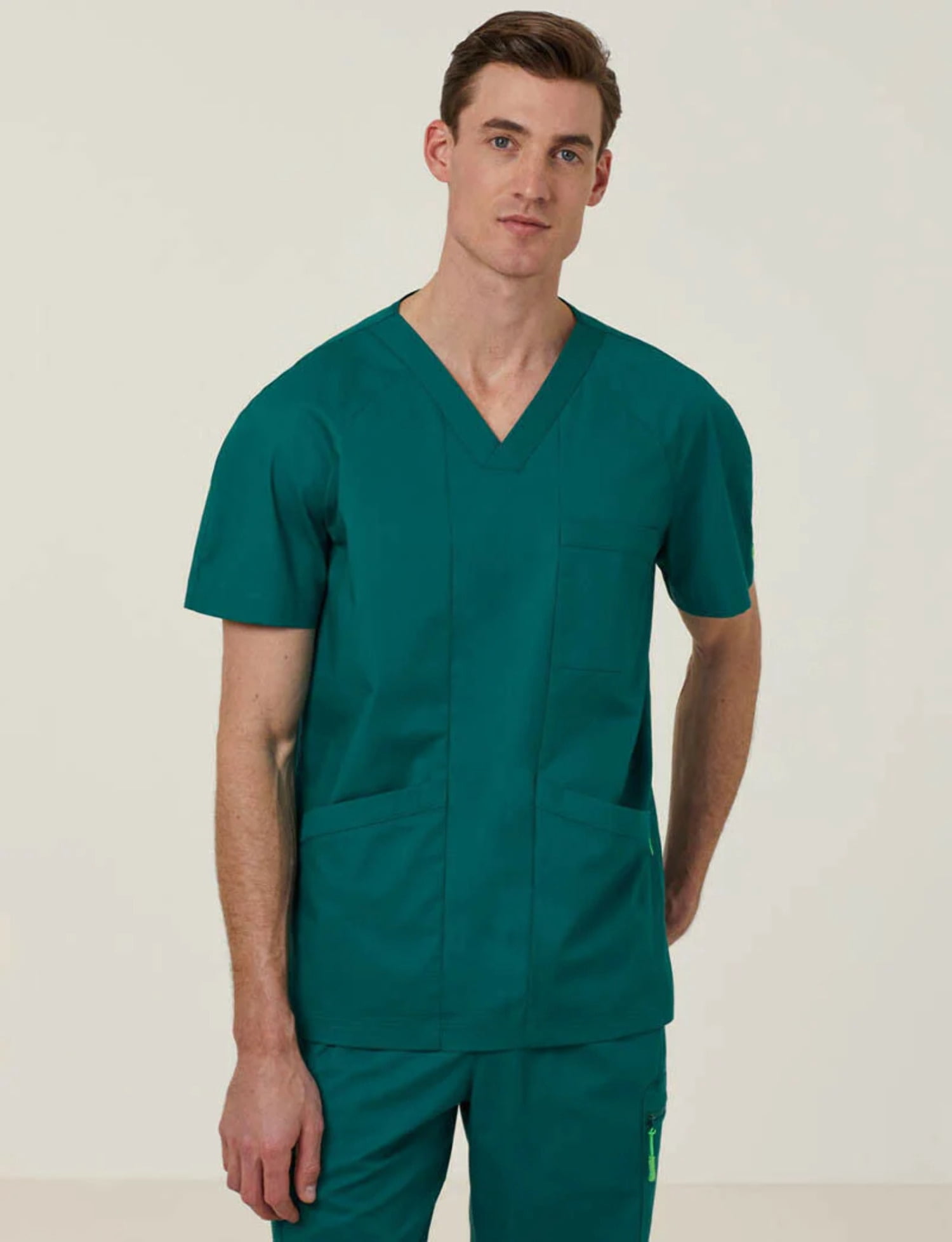 NNT Uniform Mens Next Gen Anti Bacterial Carl Scrub Top V-neck Nurse ...