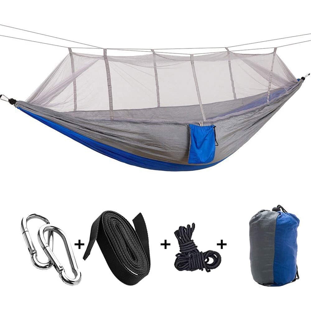 NNYYS Camping Hammock with Mosquito Net, Hammocks with 660lbsTree ...