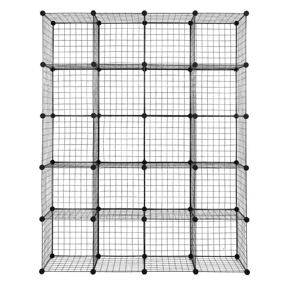 NNYYS Cube Organizer,Cube Storage Shelves Metal Grid Multifunction ...