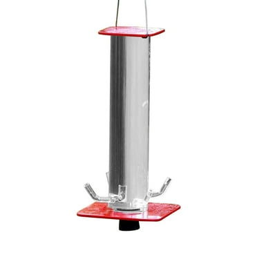 ZUMMR Easy Clean Outdoor Plastic Hummingbird Ring Feeder (Red ...