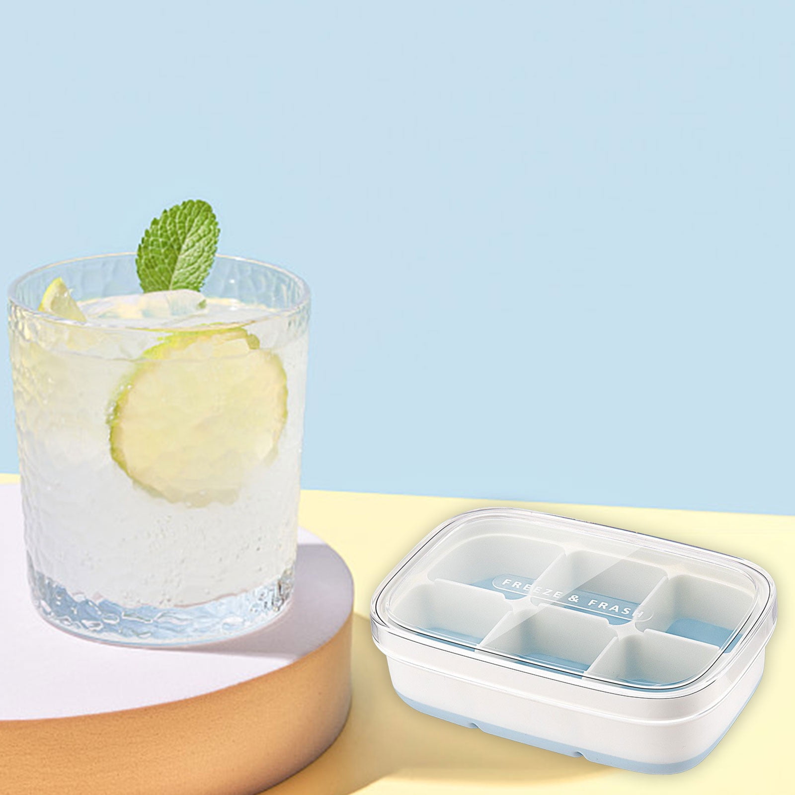 NNgdian Ice Cube Trays, Mini Ice Cube Tray, Silicone Old Fashioned Ice ...