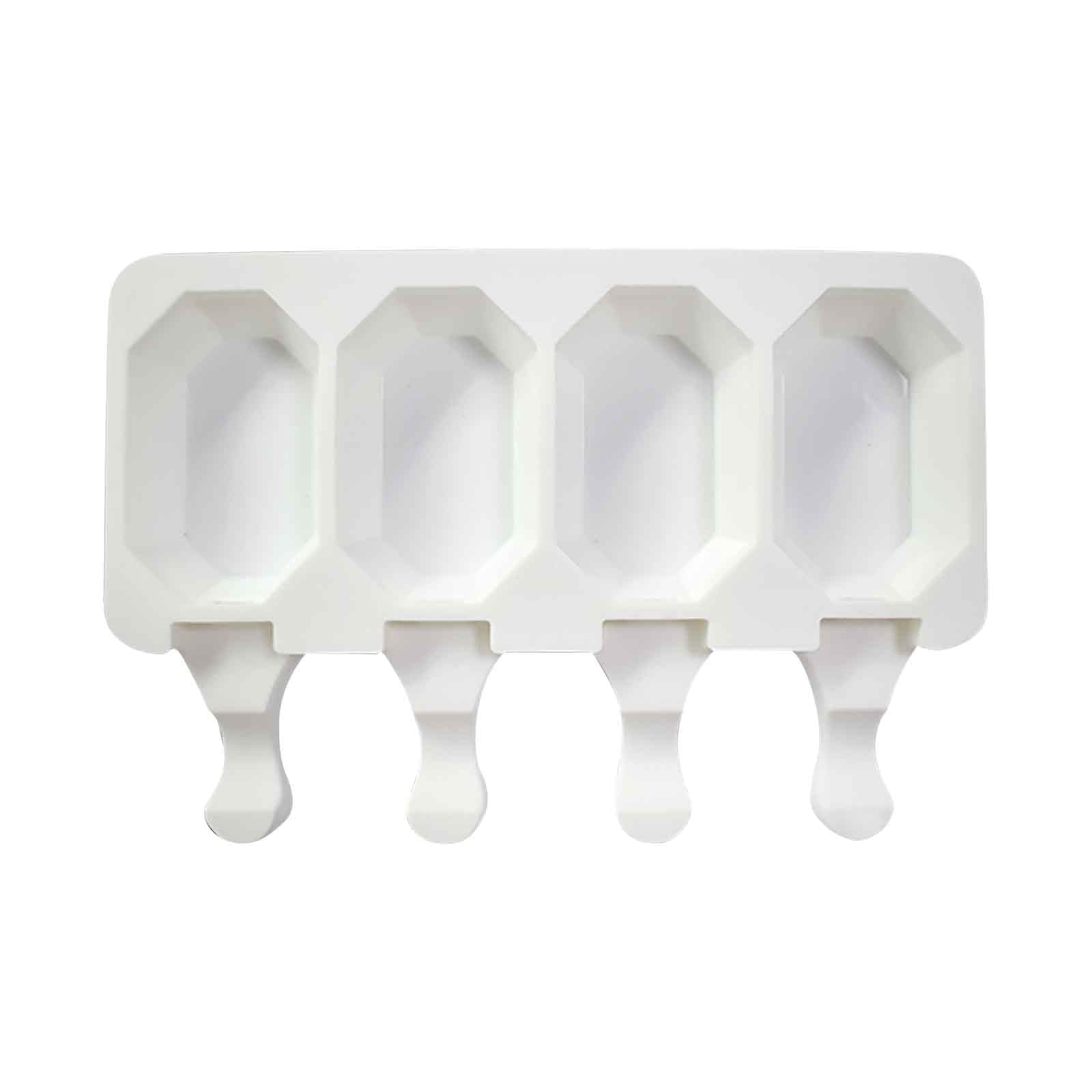 NNgdian Popsicle Molds Set of, Ice Pop Molds Silicone 4 Cavities Ice ...