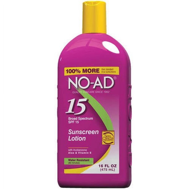 NO-AD Sunscreen Lotion SPF 15, 16 oz - Walmart.com