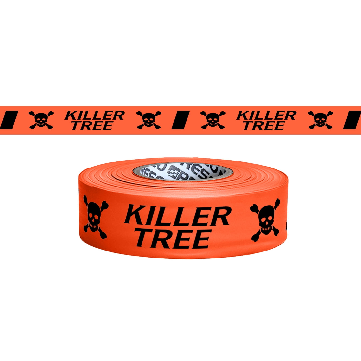 [NO ADHESIVE] Presco PresGlo Printed Roll Flagging Tape [Legends]: 1-1/ ...