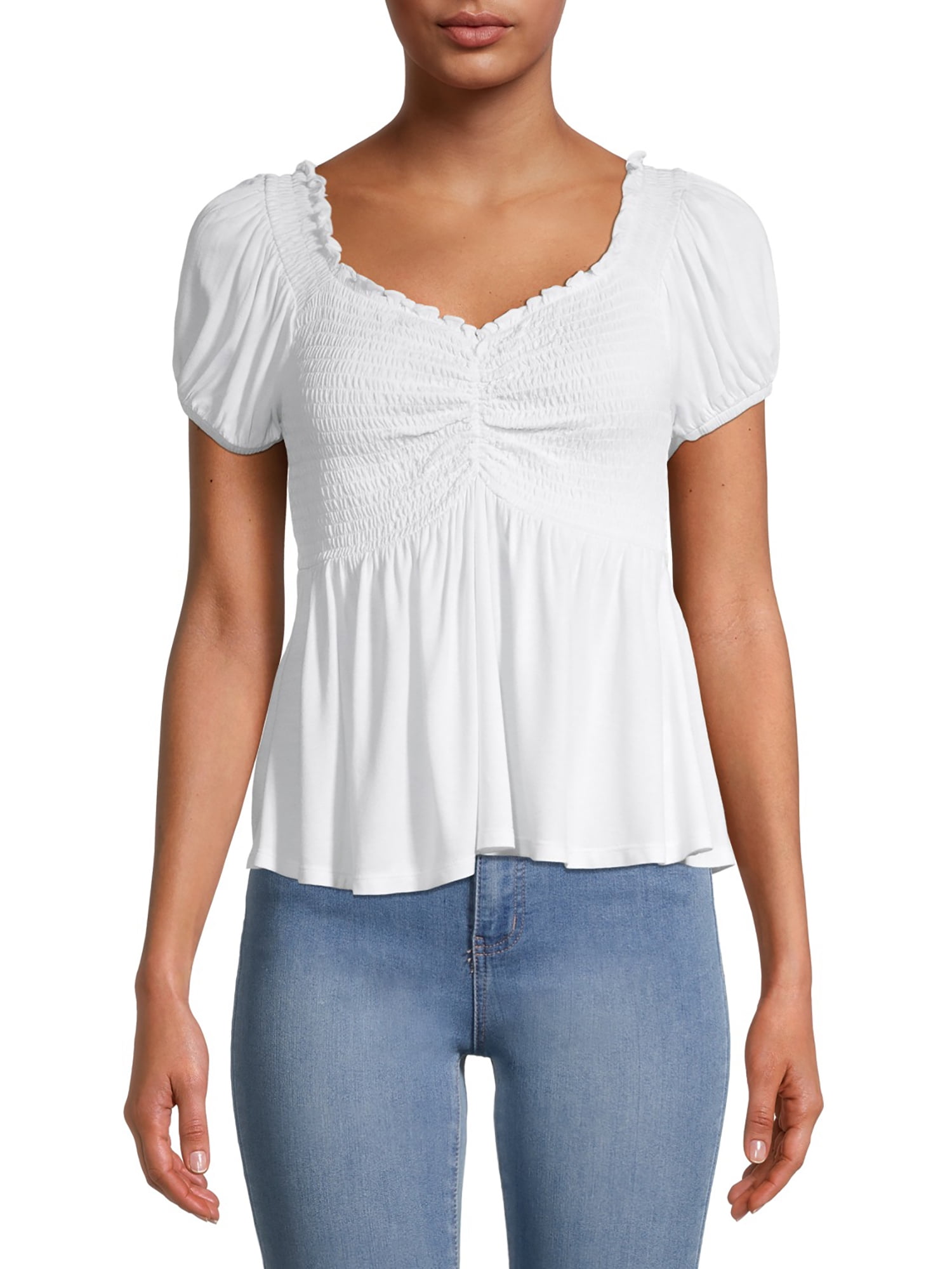 NO BOUNDARIES FASHION SMOCK TOP - Walmart.com