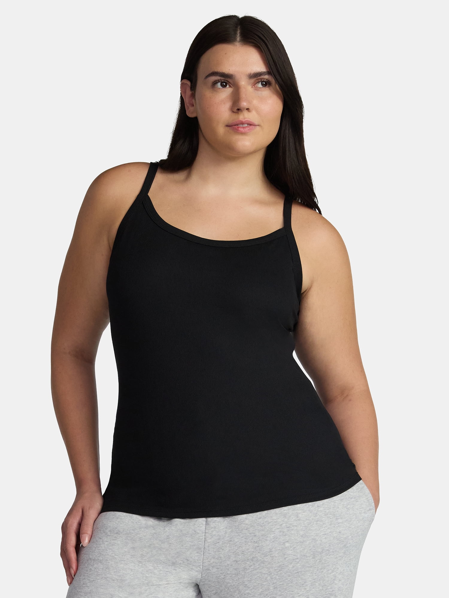 No Boundaries Ribbed Cami Top, 1 or 5-Pack, Women's - Walmart.com