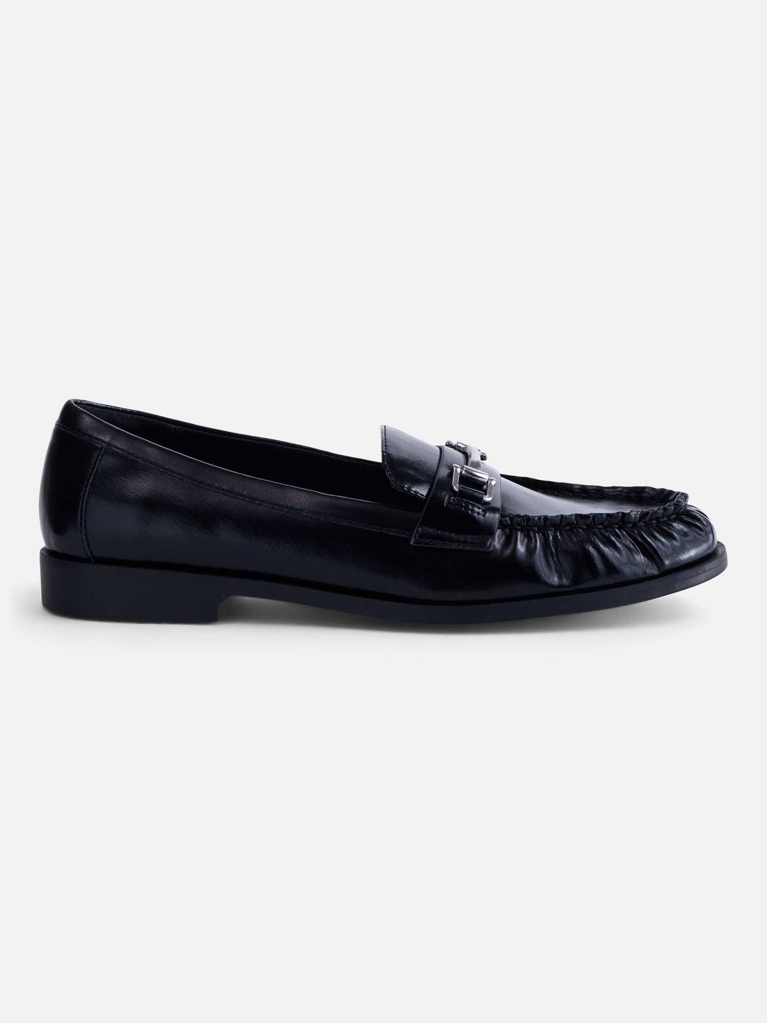 No Boundaries Women's Faux Leather Loafers - Walmart.com