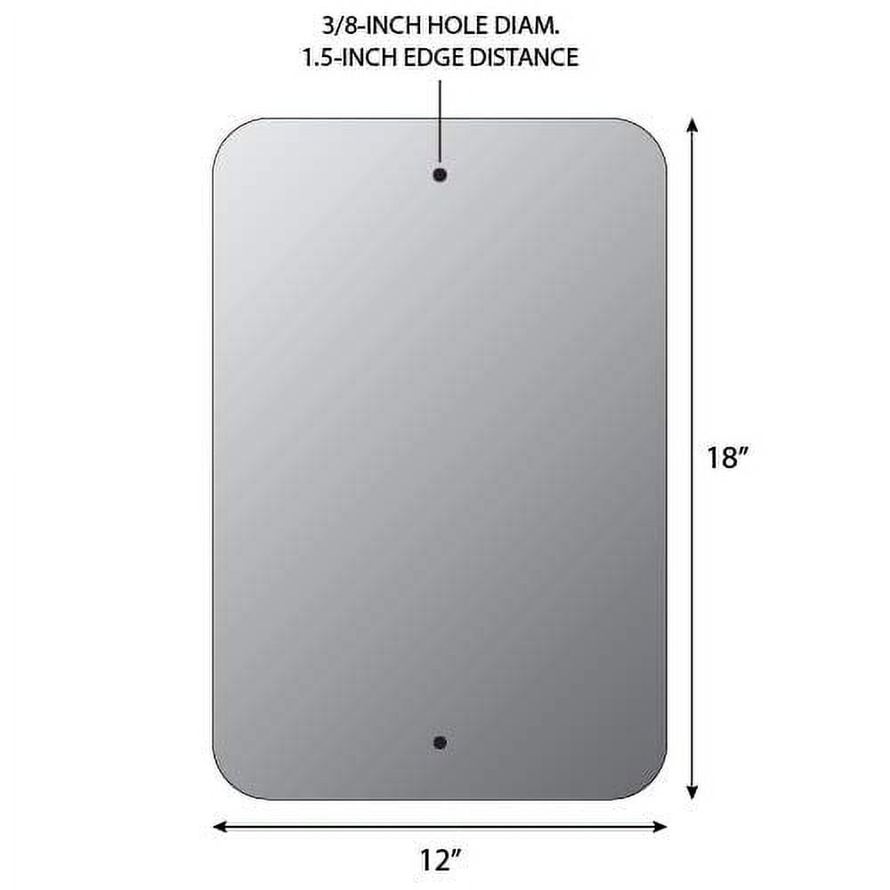 NO Beyond This Point Signs - 12x18 (Black) - Reflective | Rust Free ...