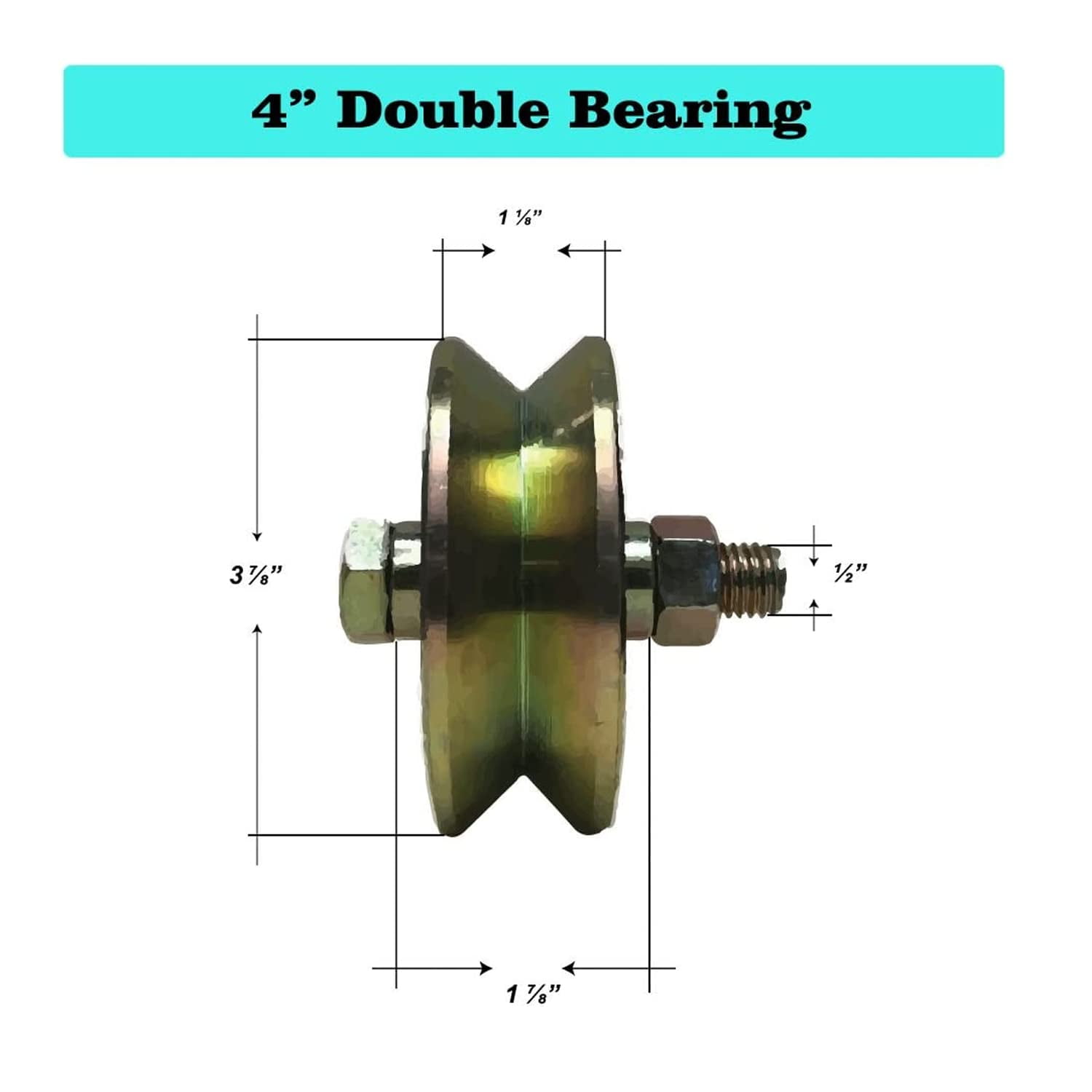 NO Bracket Temper Steel Gate V Wheel Slide Roll Sliding Driveway Gate V ...