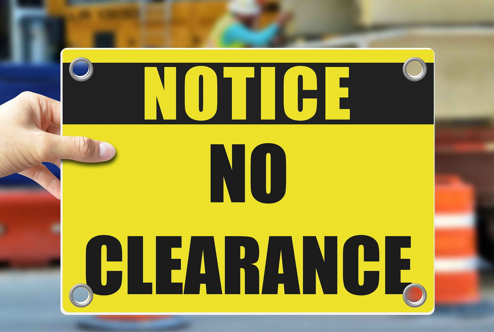 NO CLEARANCE | Warning Notice Caution Danger 3mm PVC Sign - Walmart.com