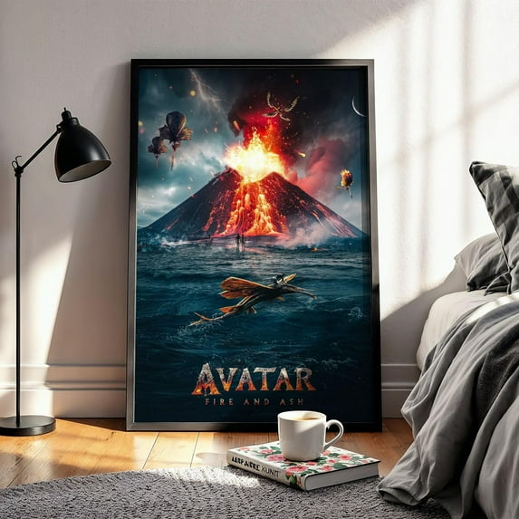 NO FRAME Avatar Fire and Ash Cinematic Movie Poster, 2025 Action ...