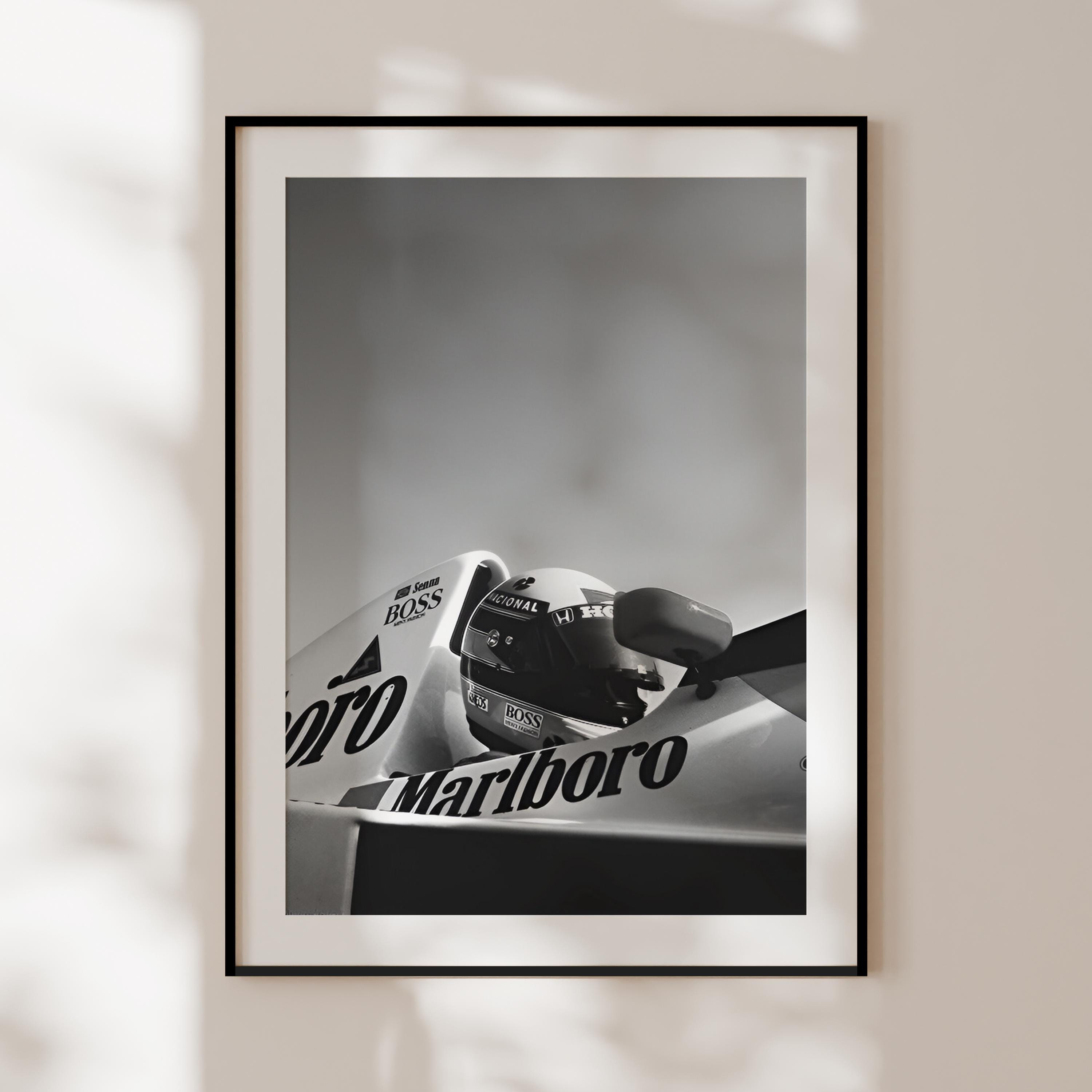 NO FRAME Black and White Print, Motorsport Wall Art, F1 Photography ...