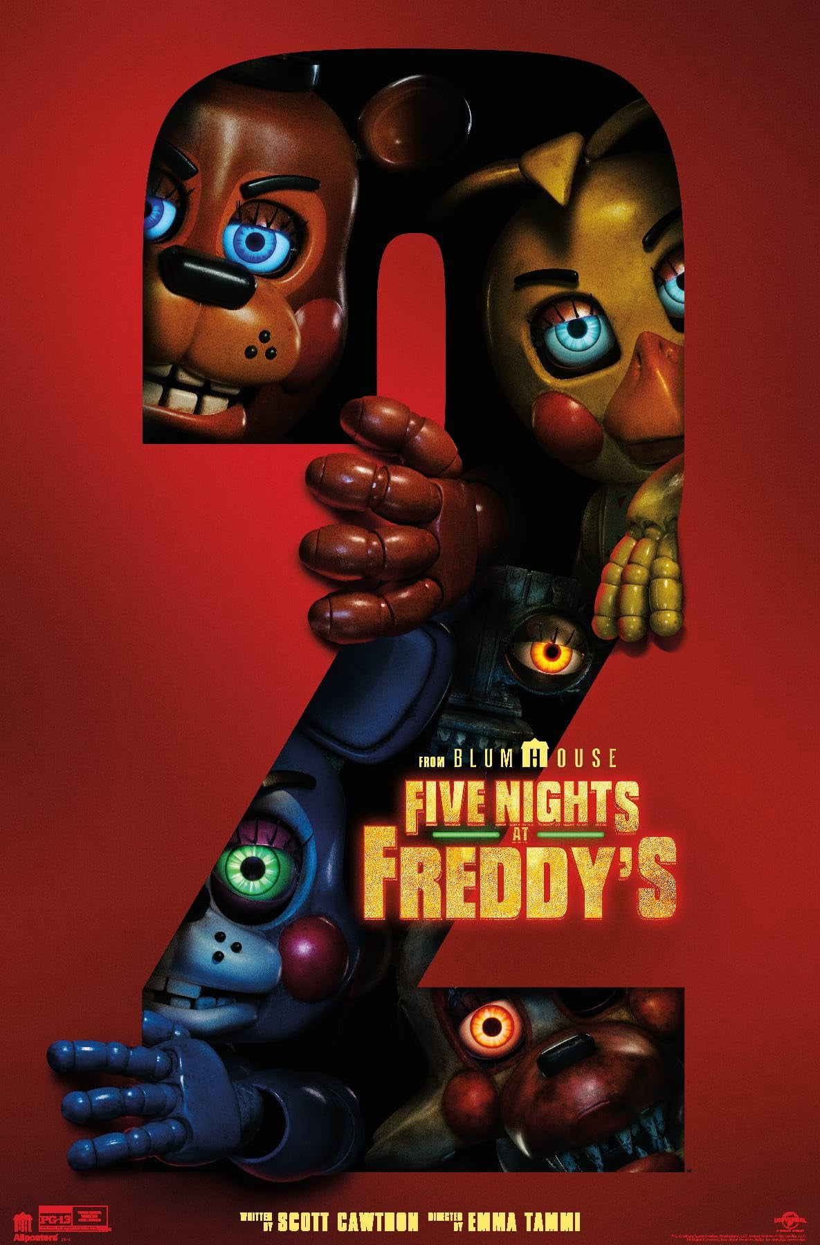NO FRAME Five Nights at Freddy's Movie 2 (2025) - Withered One Sheet ...