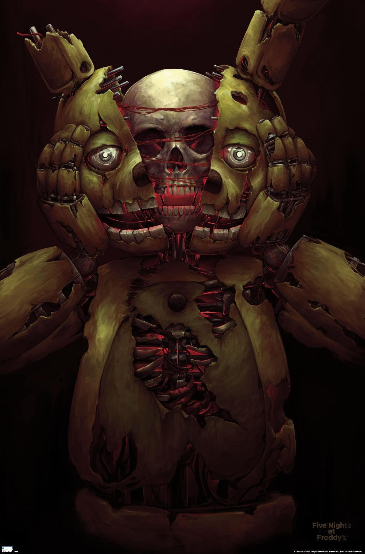NO FRAME Five Nights at Freddy's - Skull Wall Poster - Walmart.com