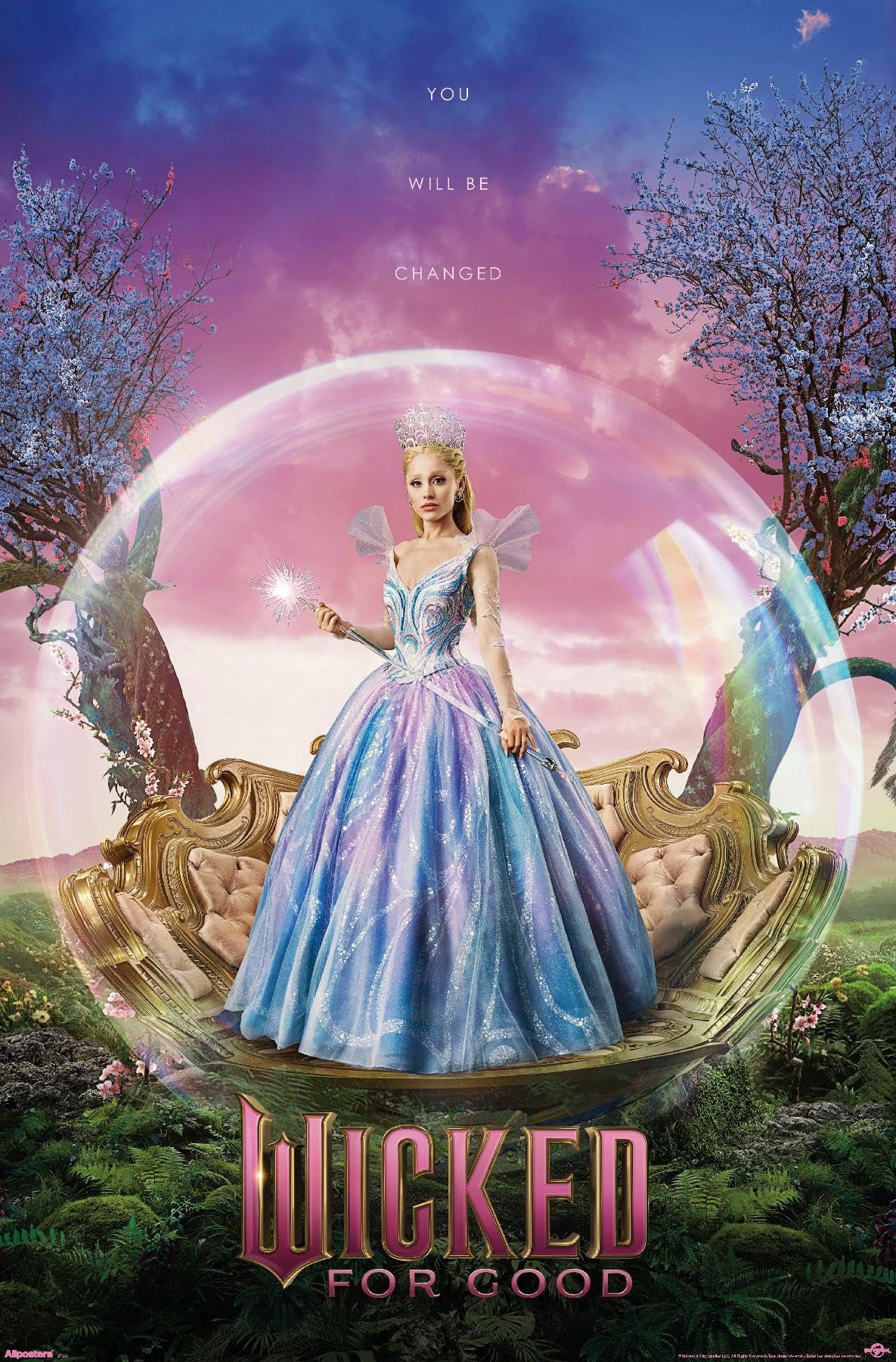 NO FRAME For Good (2025) - Glinda Upland "W" Diptych One Sheet Wall ...