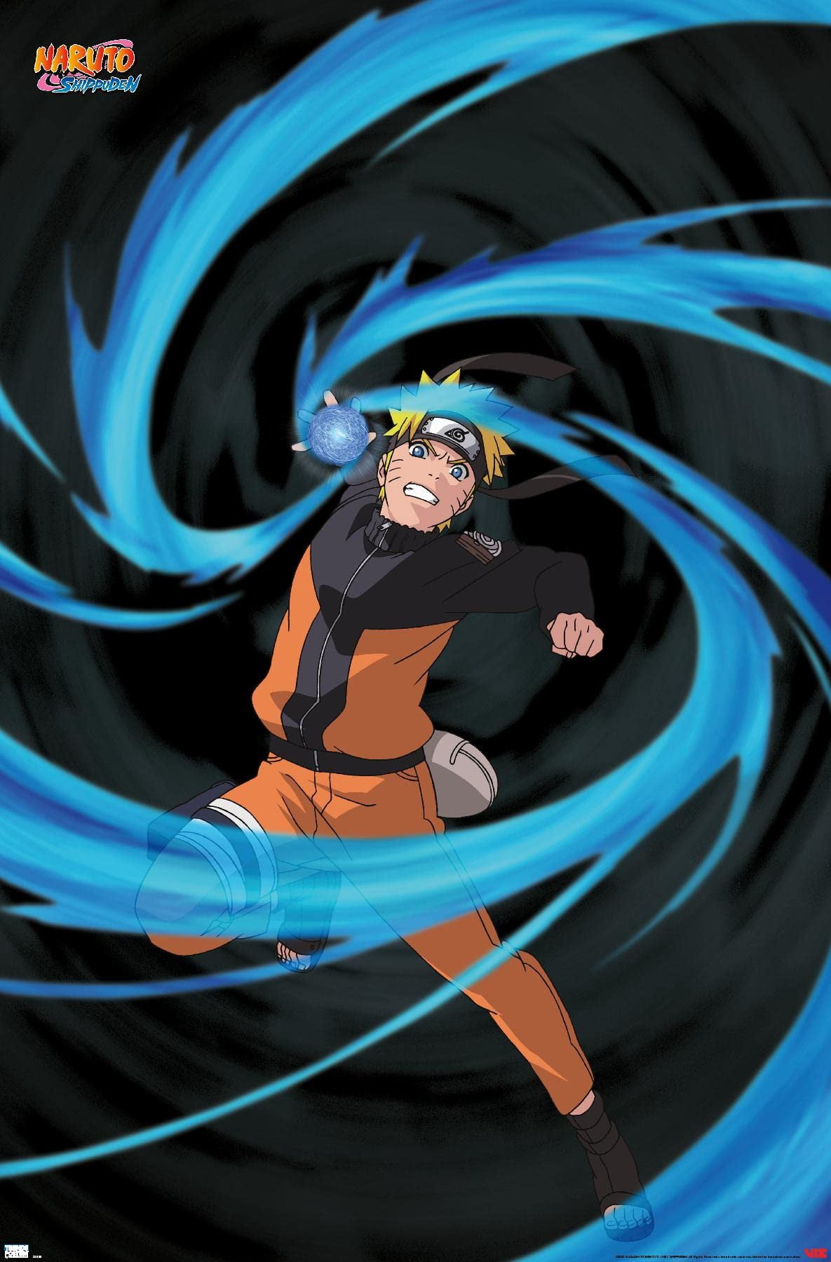 NO FRAME Naruto Shippuden - Naruto Uzumaki Wall Poster - Walmart.com