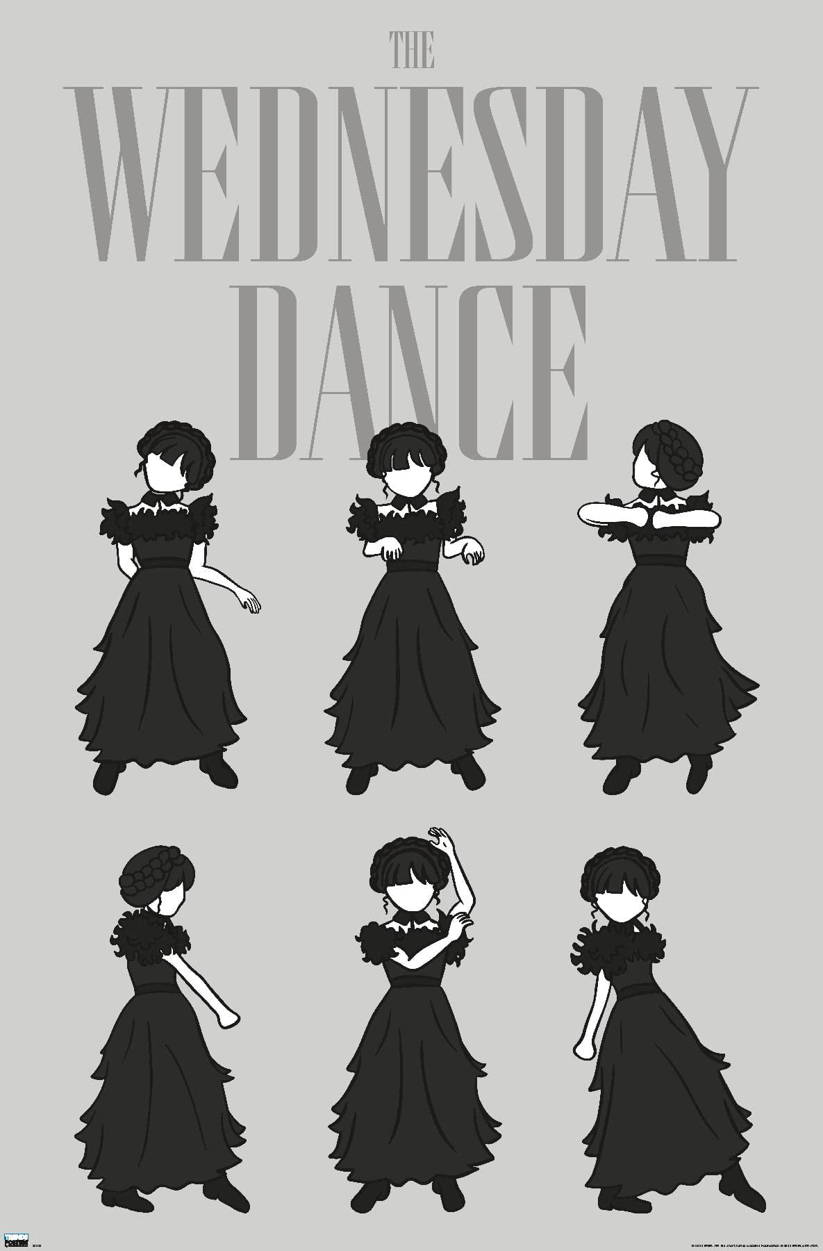 NO FRAME Wednesday - The Wednesday Dance Wall Poster - Walmart.com