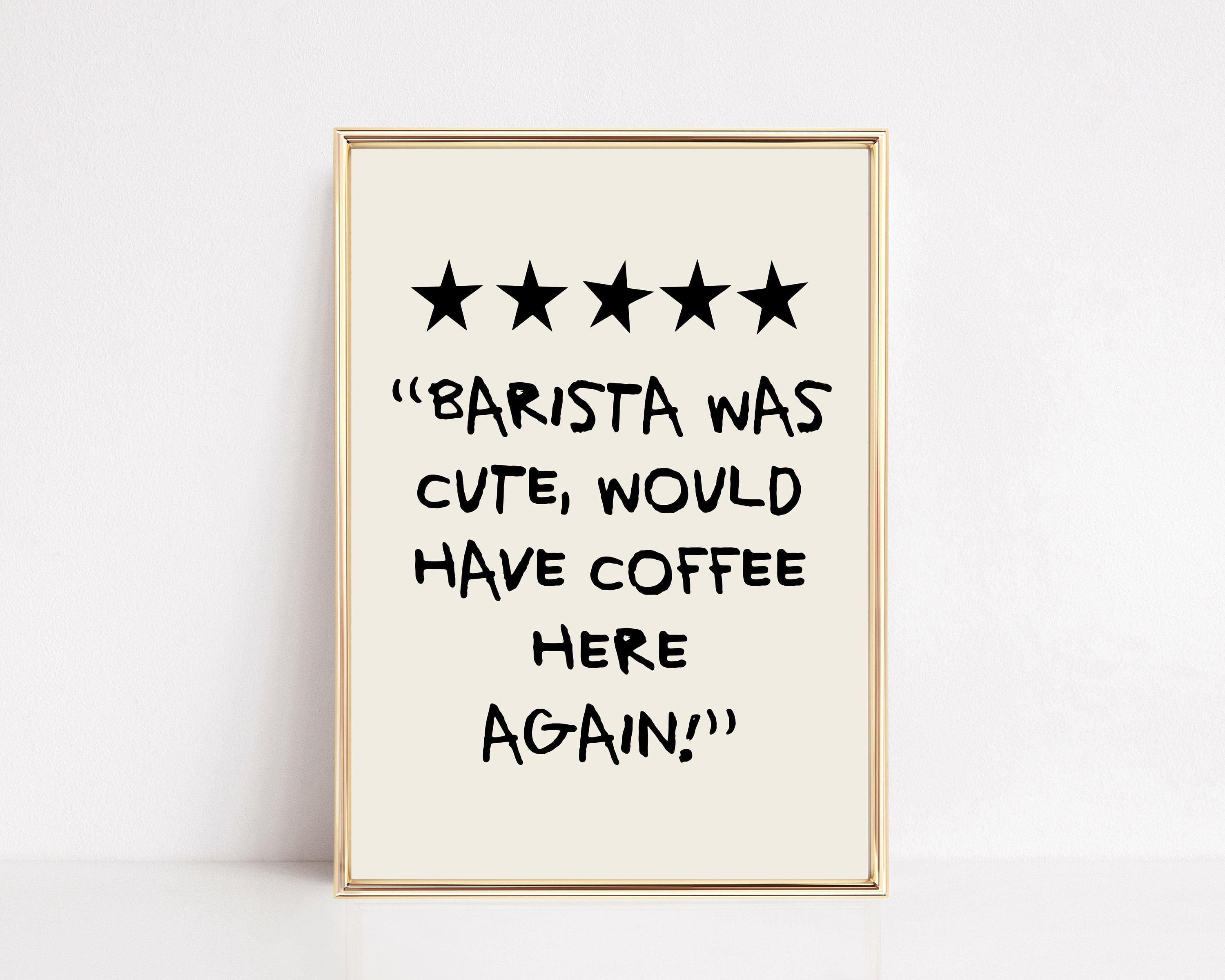 NO FRAME coffee wall art | coffee bar print | coffee poster | barista ...