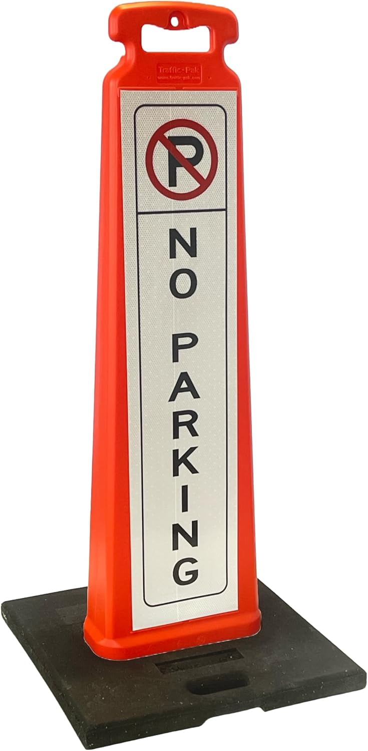 NO PARKING Vertical Panel Sign Kit, Double-sided, Reflective sheeting ...