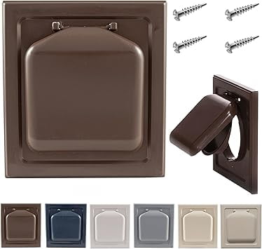 NO-PEST VENT, Exclusive Dual Door Dryer Vent Cover 4 inch, Made in USA ...