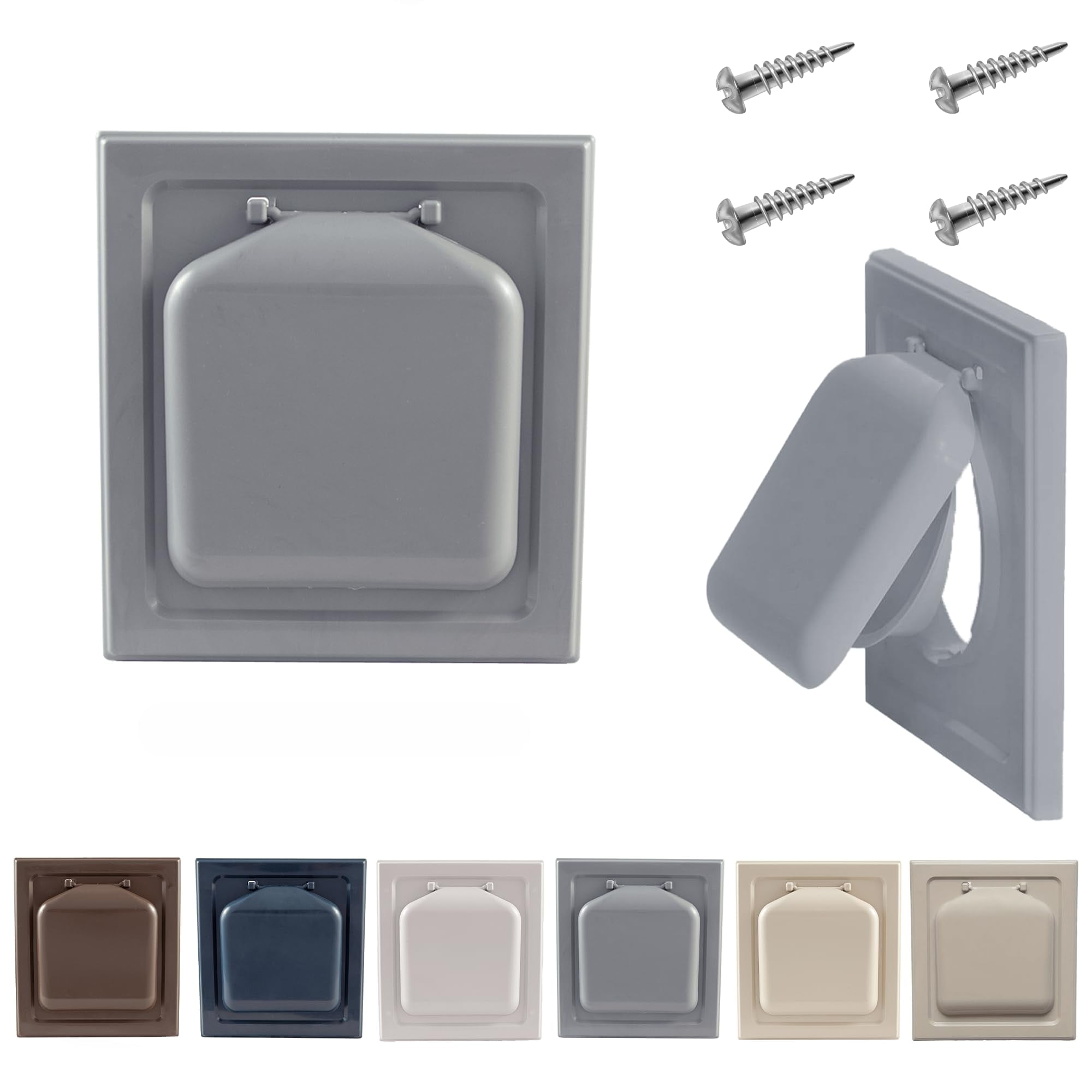 NO-PEST VENT, Exclusive Dual Door Dryer Vent Cover 4 inch, Made in USA ...