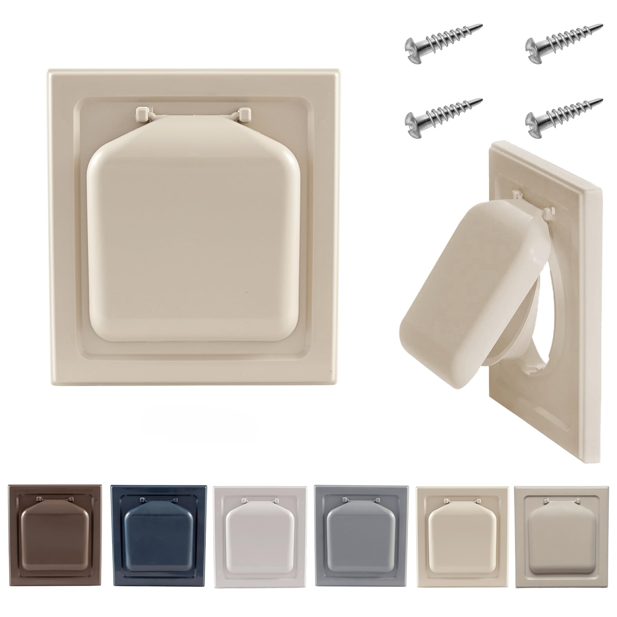 NO-PEST VENT, Exclusive Dual Door Dryer Vent Cover 4 inch, Made in USA ...