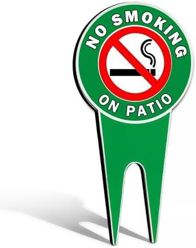 NO SMOKING ON PATIO Sign Art Minimalist Style,for Patio Lawn & Garden ...