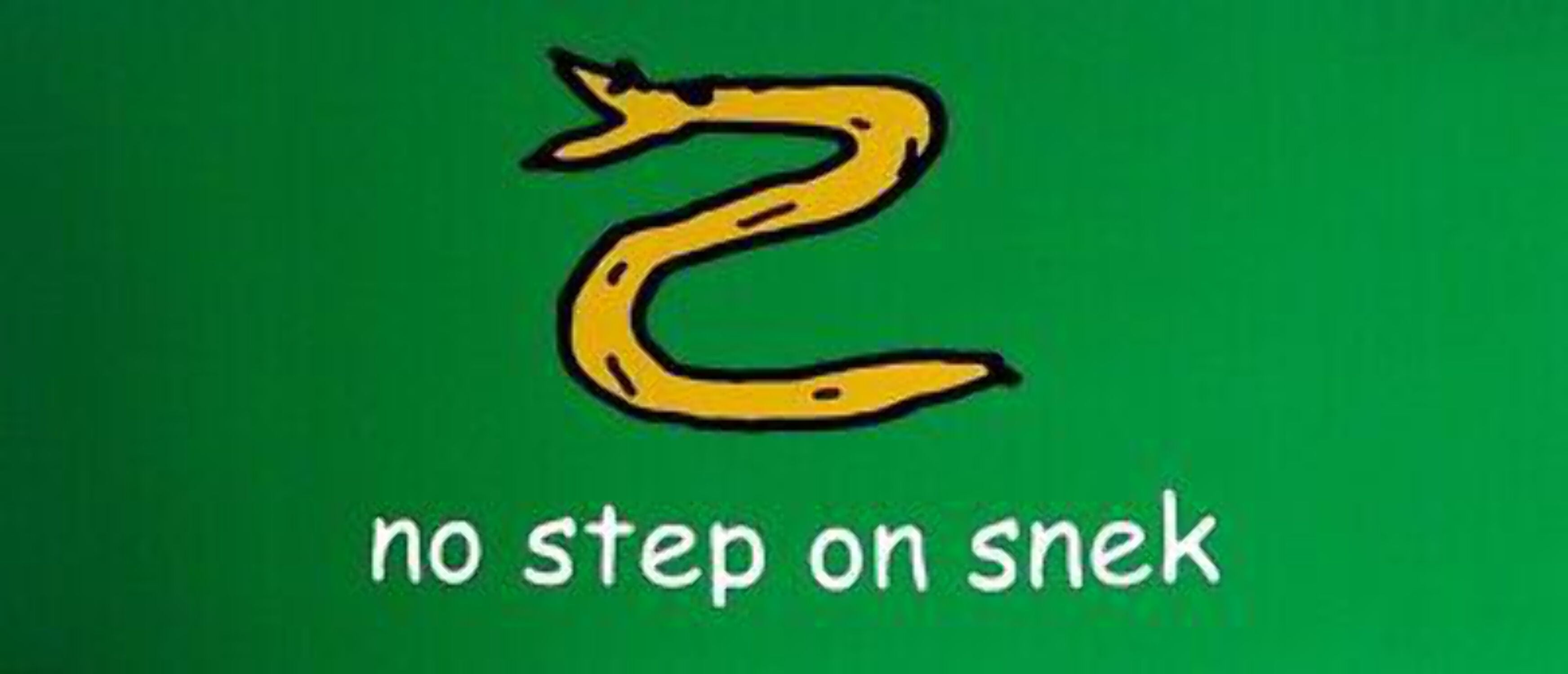 NO STEP ON SNEK GREEN Vinyl Decal Bumper Sticker - Walmart.com