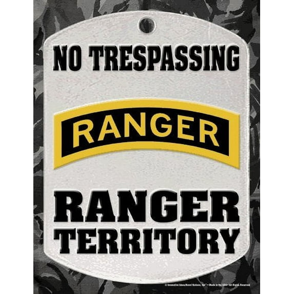 NO TRESPASSING "RANGER TERRITORY" Parking Only (Sign) - Individual ...