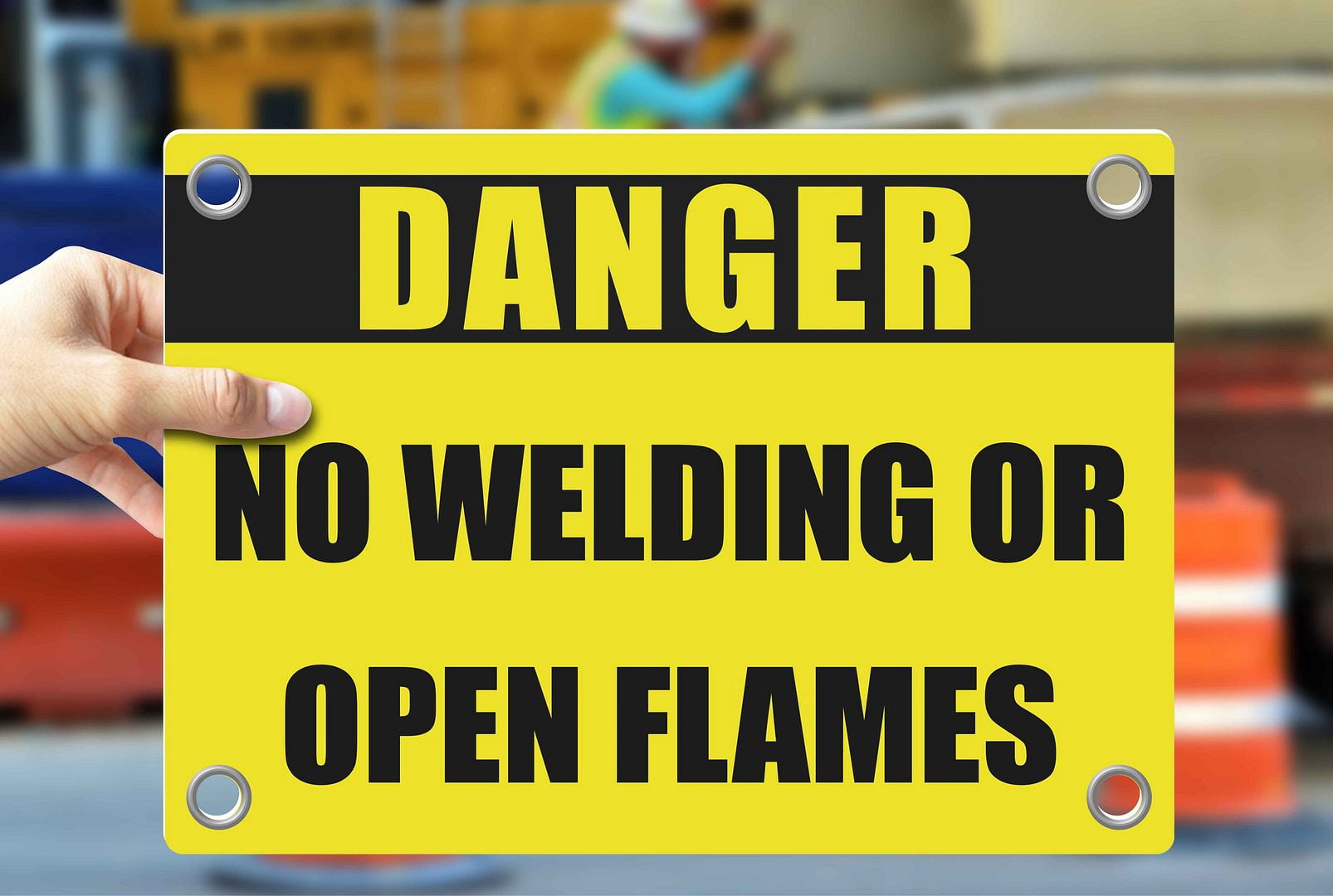 NO WELDING OR OPEN FLAMES | Warning Notice Caution Danger 3mm PVC Sign ...