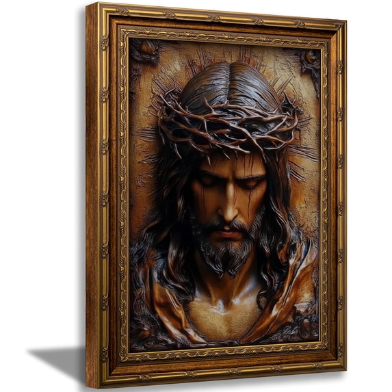 [NO frameless] Generic Vintage 3D Texture Jesus Crown of Thorns ...