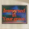 NO frameless Immersed in Gods Grace Bible Quote Christian Wall Art ...