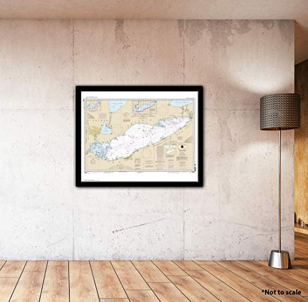 NOAA Chart 14820: Lake Erie, 33 X 42.6, Traditional Paper - Walmart.com