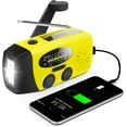 NOAA Emergency Hand Crank Radio - Solar/USB Powered with 2000mAh Power ...