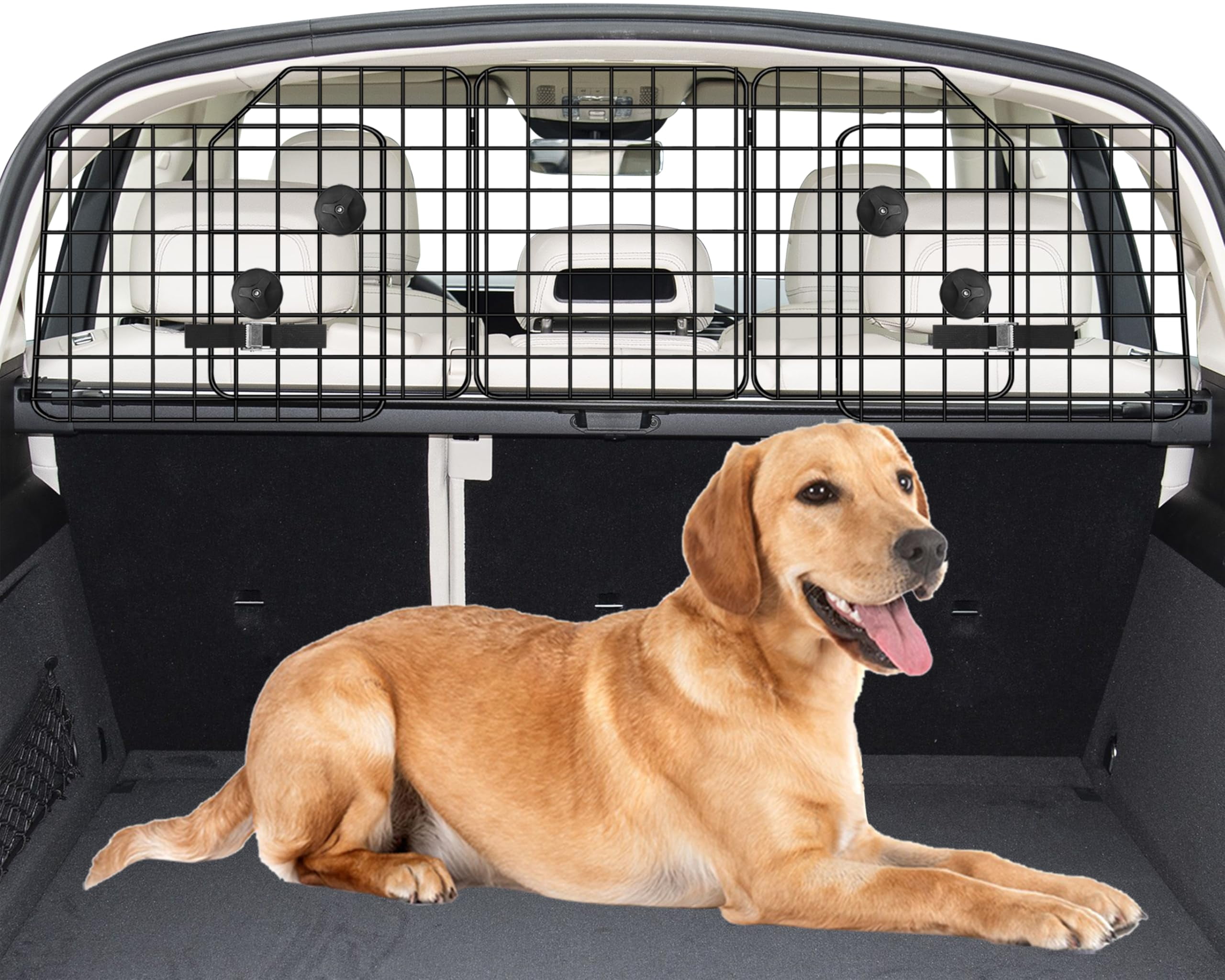NOAMOO Dog Car Barrier for SUVs, Van, Vehicles, Adjustable Large Pet ...