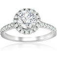 Nobel Jewel 14K White Gold Plated Diamond Ring - 1.8 Ct VVS1/D Round ...