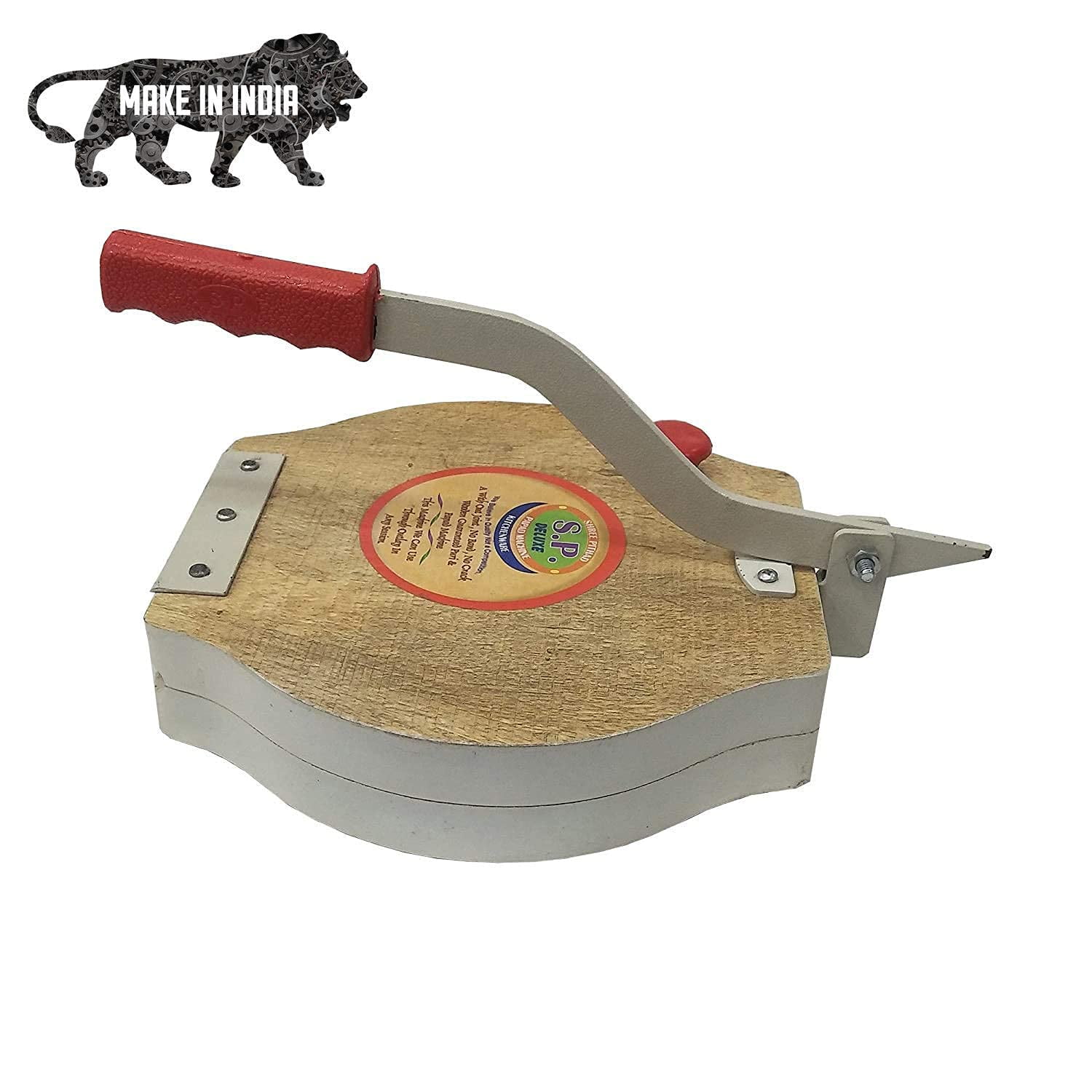 NOBILEA Round Plywood Wooden PapadPuri roti khakhra Maker Machine with ...